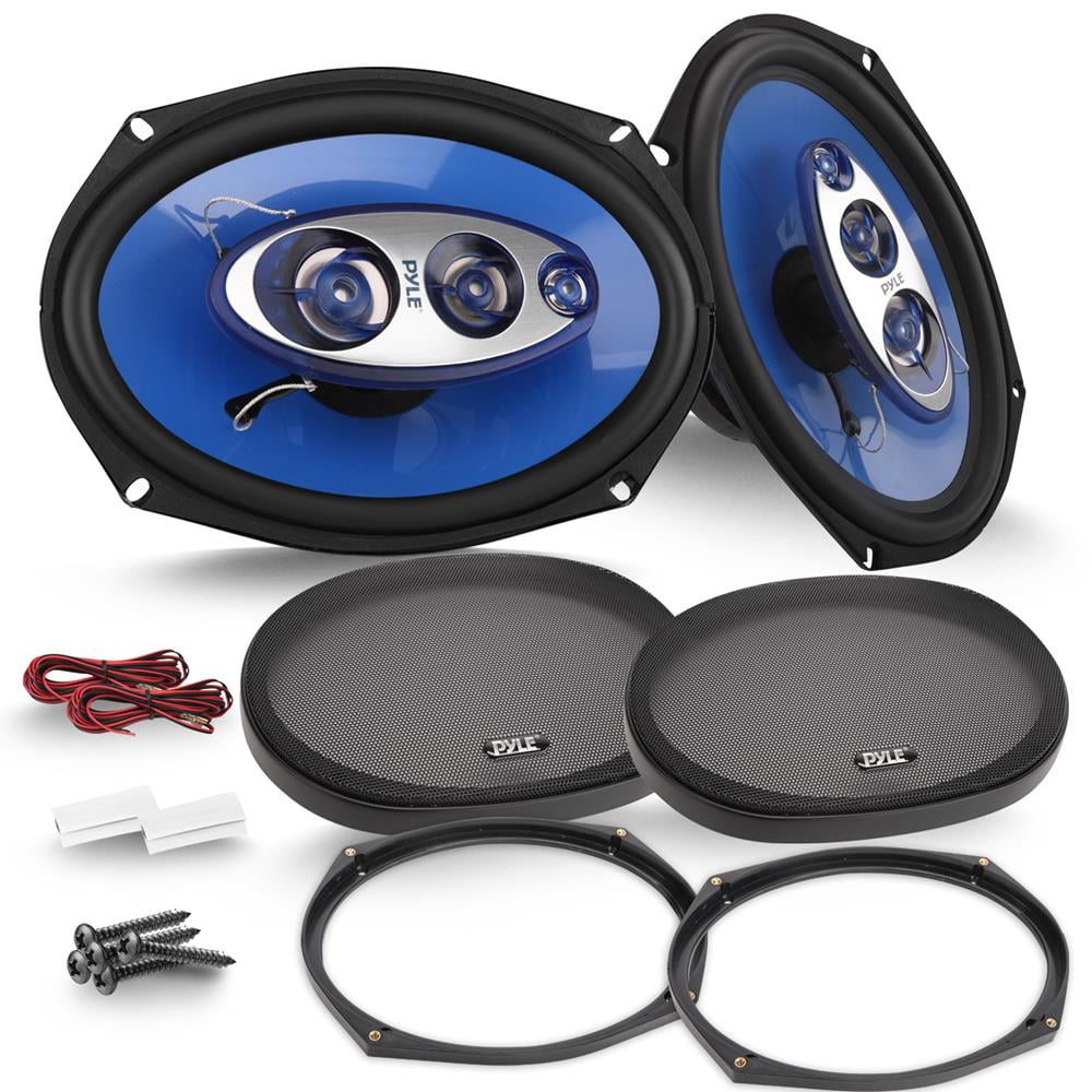 Four-Way Sound Speaker System - Pair 7x10'' Four-Way Quadriaxial Loud ...