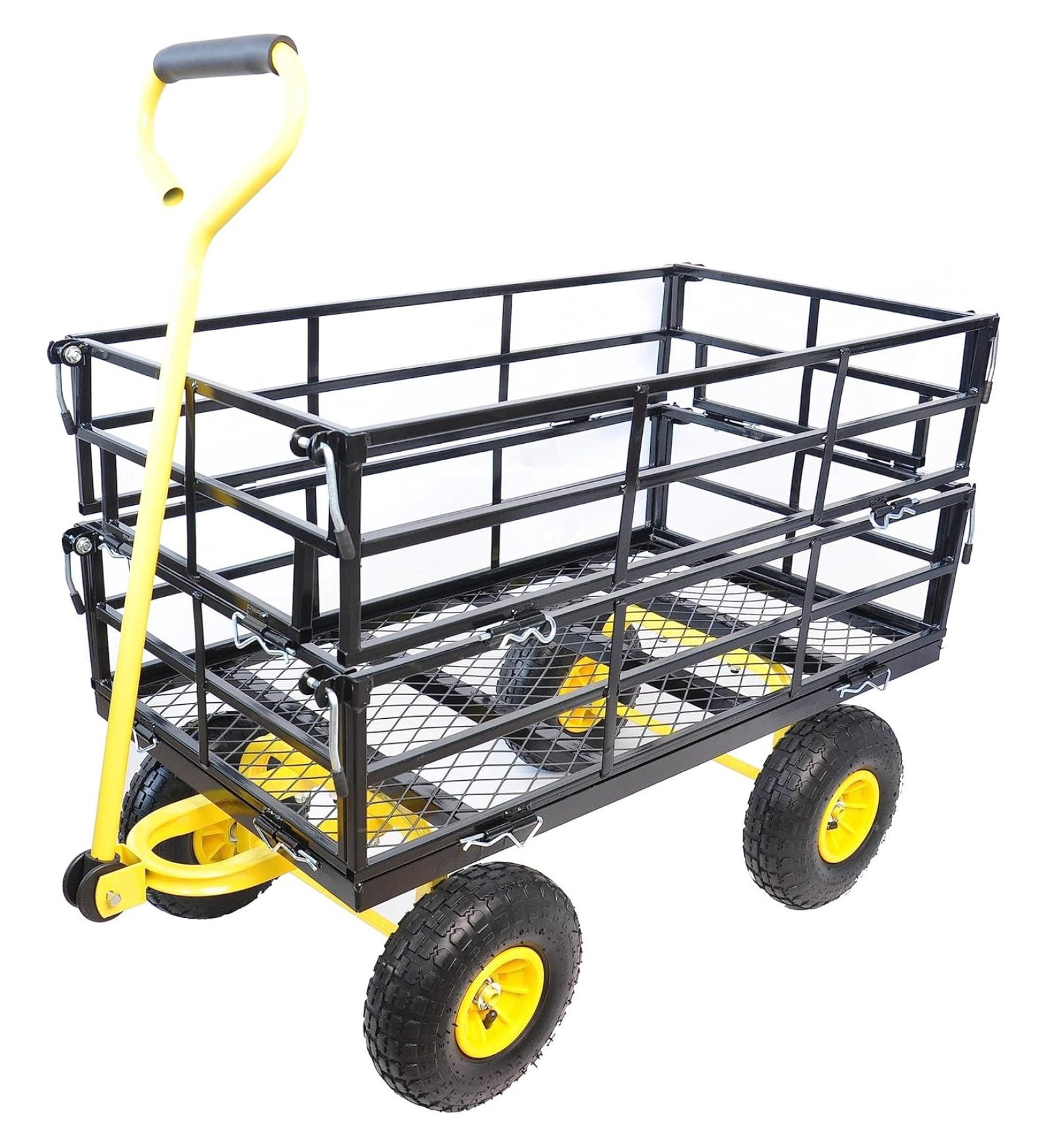 with a Four-Wheeled Trailer with a Double-Deck Detachable Side, The ...