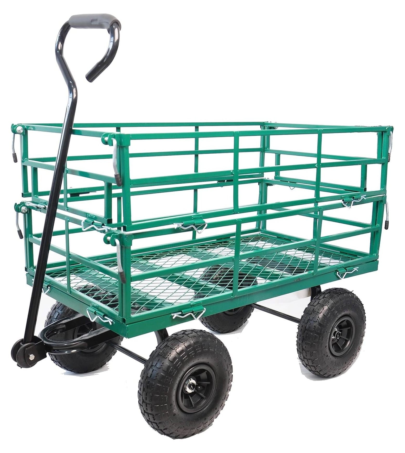 with a Four-Wheeled Trailer with a Double-Deck Detachable Side, The ...