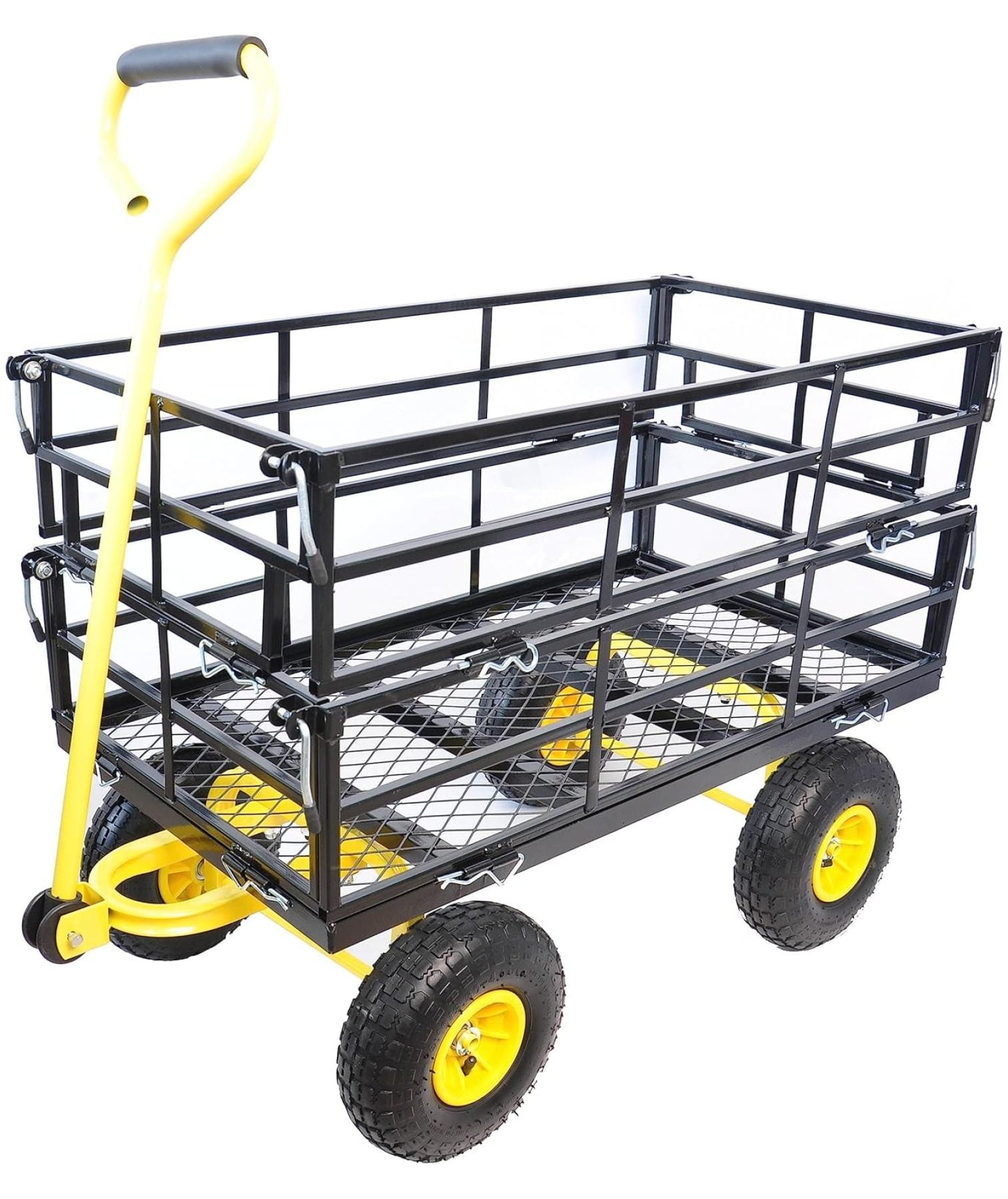 with a Four-Wheeled Trailer with a Double-Deck Detachable Side, The ...