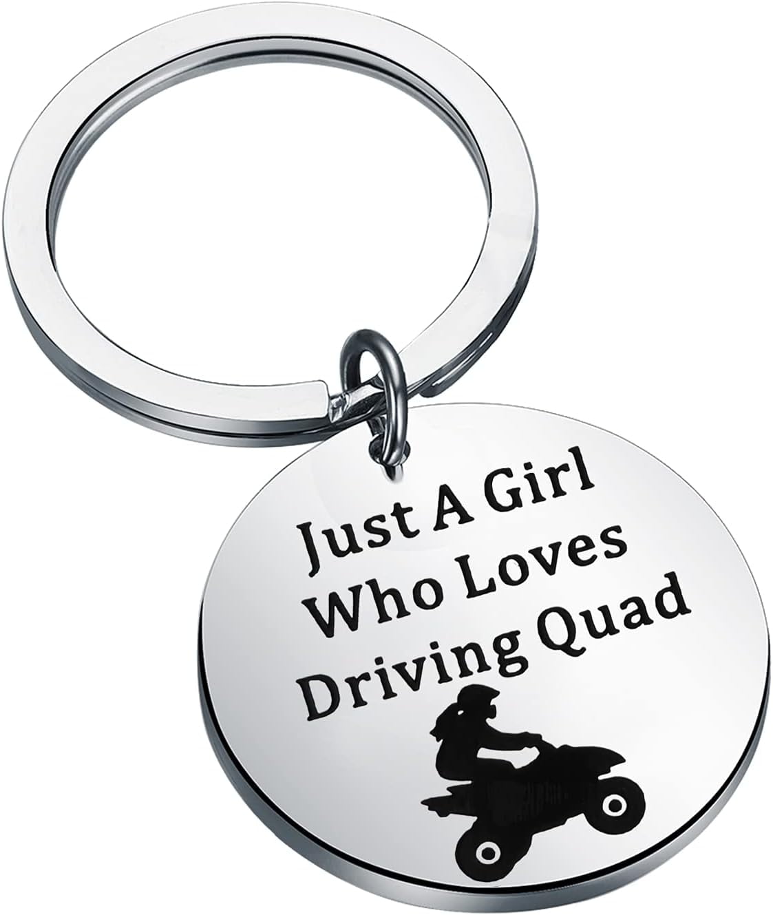 Four Wheeler Bikes Gift ATV Quad Biker Jewelry Just a Who Loves Driving ...