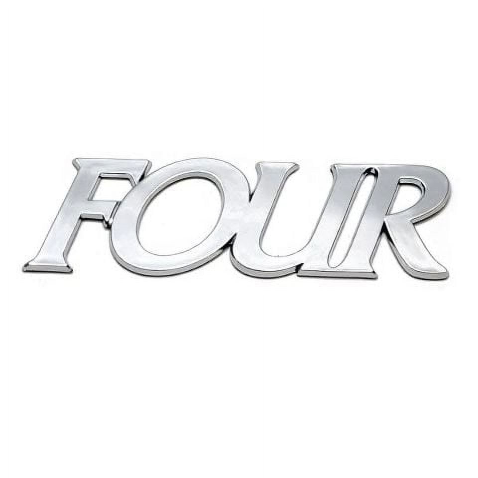 Four Winns Boat Emblem 1309-00016-01 | Chrome Plastic 8 x 2 1/2 Inch ...