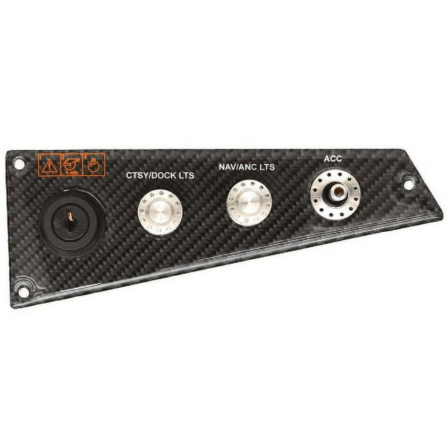 Four Winns Boat Ignition Switch Panel 025-4901 | Push-Pull Carbon Fiber ...