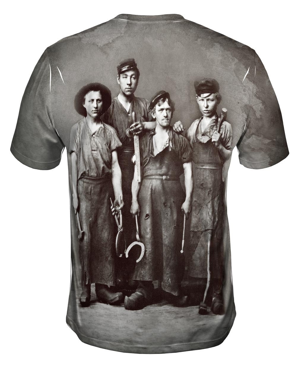 Four Young Blacksmiths Mens T-Shirt All Over Print - Walmart.com