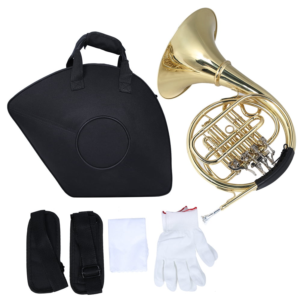 Four button Brass Split Type Detachable Round Horn Musical Instrument ...