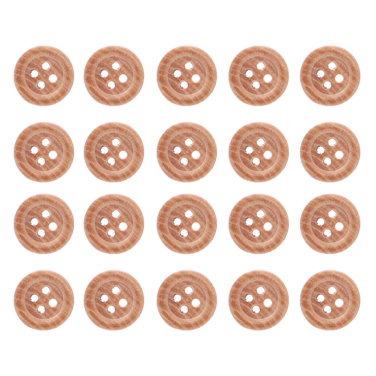 Four-eye Wooden Button Coat Replacement Buttons Clothes Sewing for ...