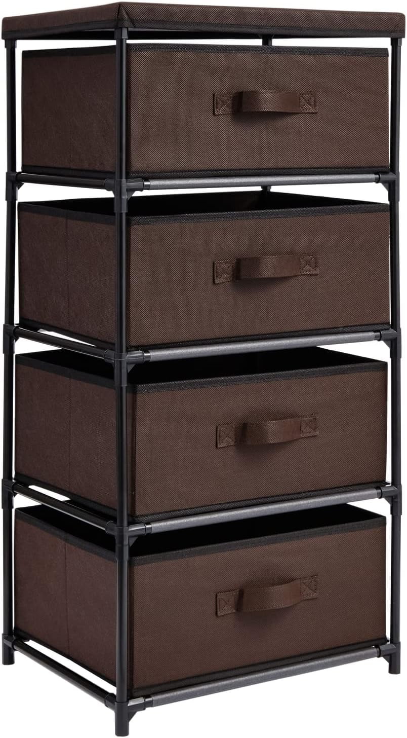 Four-height wardrobe with drawers for bedroom clothing organization and ...