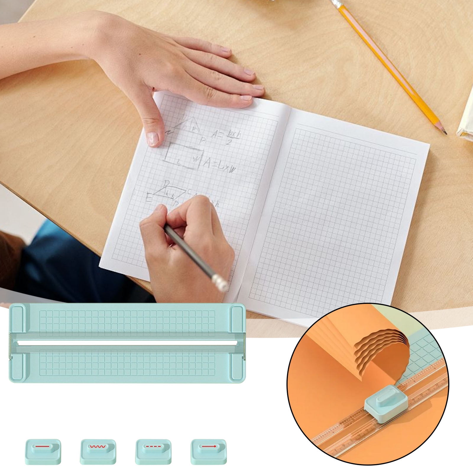 Four-in-One Paper Cutter,Compact Multi-Function Paper Trimmer ...