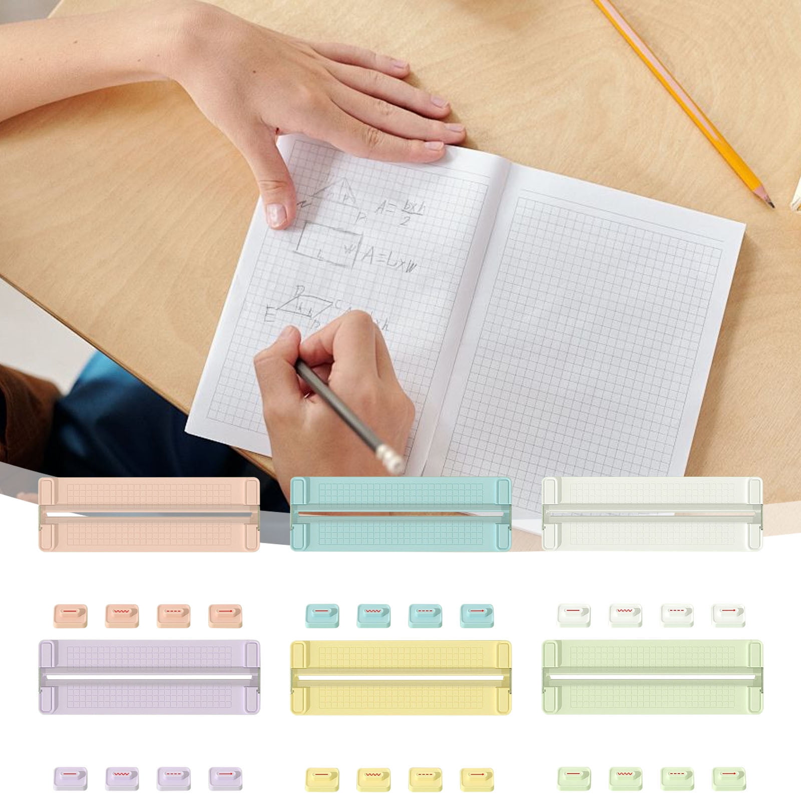 Four-in-One Paper Cutter | Precision Trimmer & Shaper | Compact Design | Ergonomic Handle ...