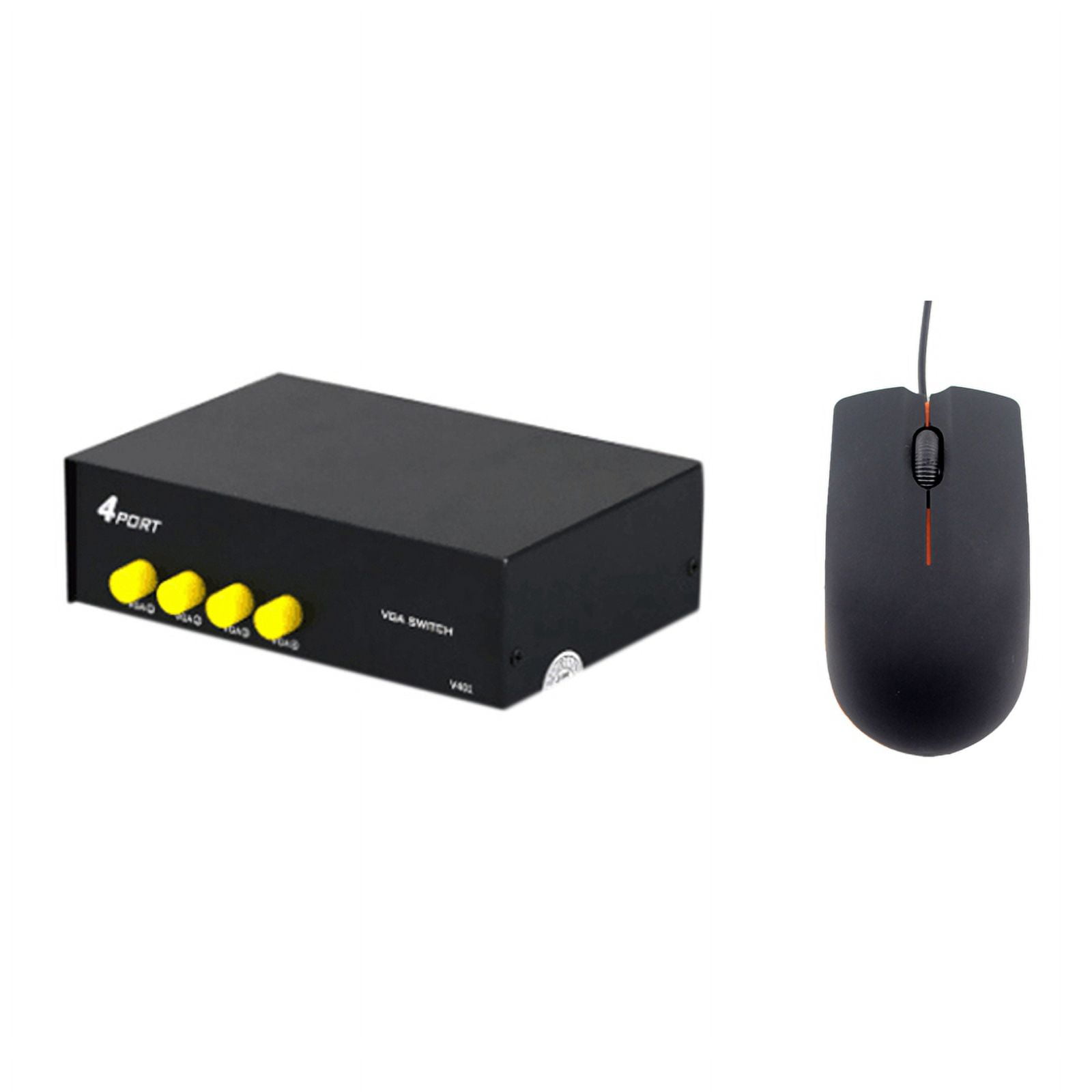 Four in and One Out 4 Cut 1 Out Computer Vga Video Switcher & Mice ...