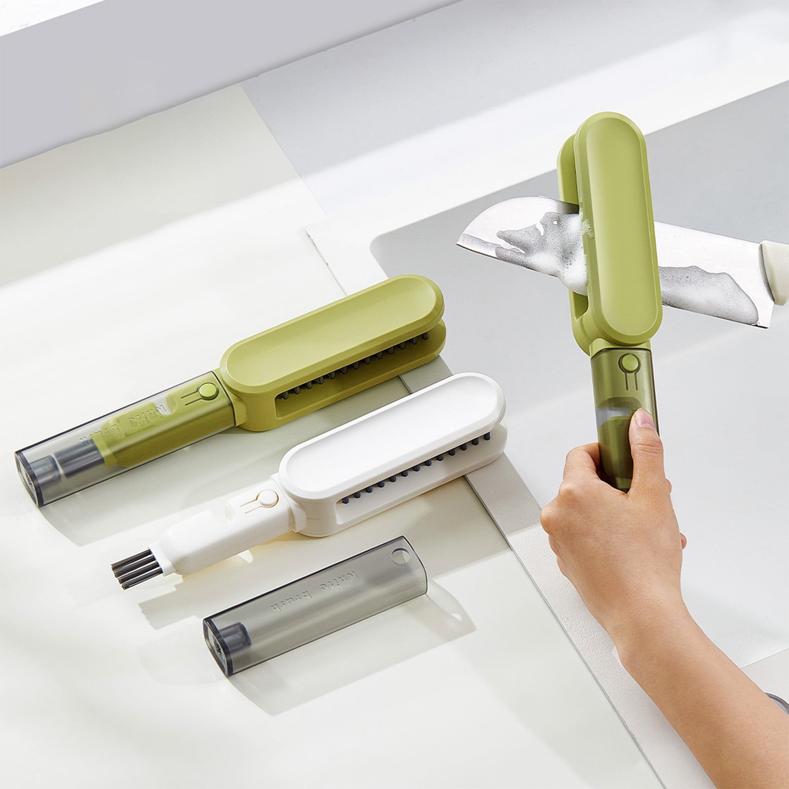 Four-in-one Knife Cleaning Brush Kitchen Fruit Knife Cleaning Meat ...