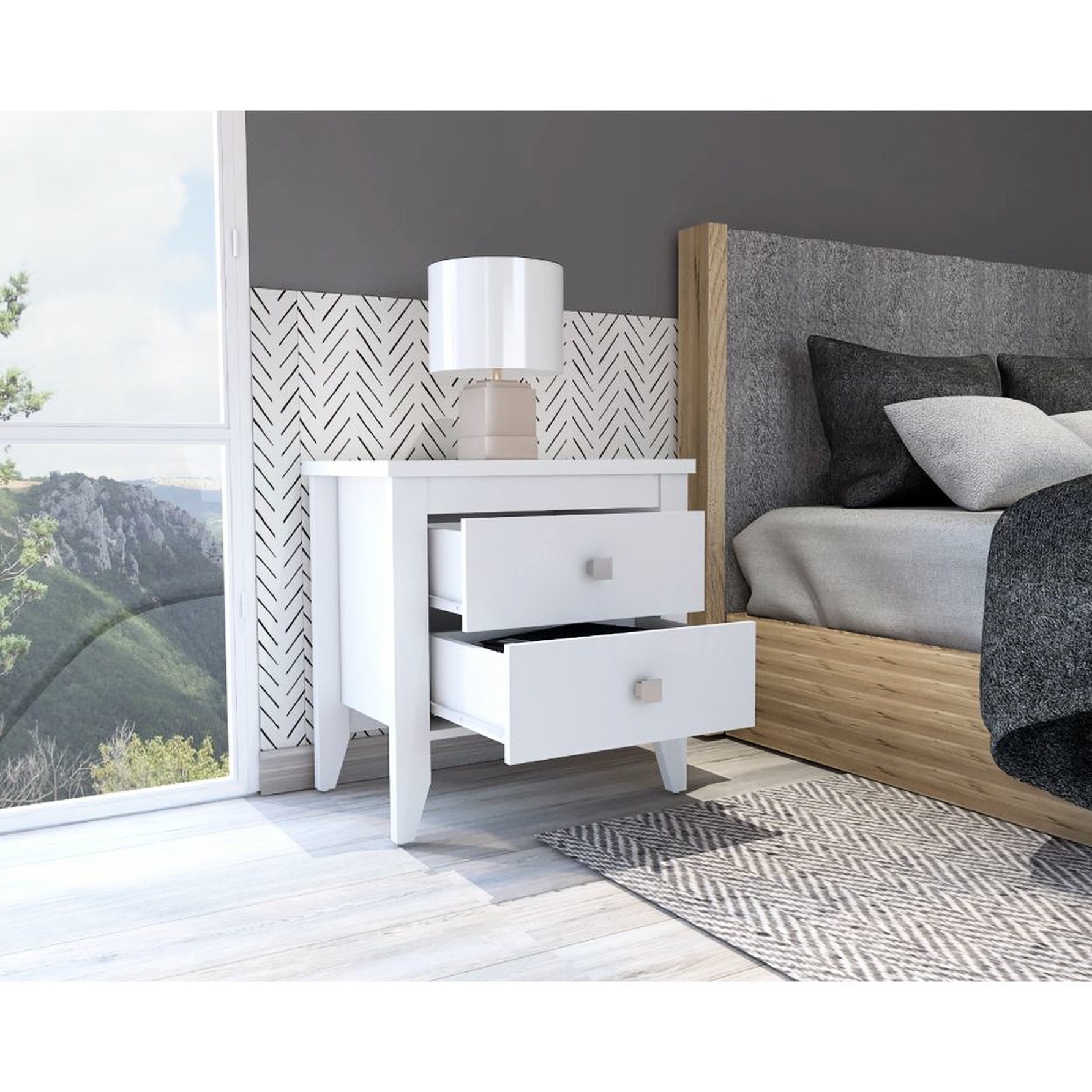 Four - leg, stable nightstand - Bedroom nightstand for secure object ...