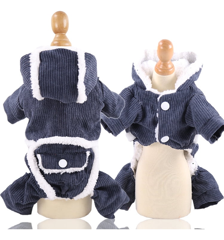 Four legged pet clothing items with double layered thickened bear style ...