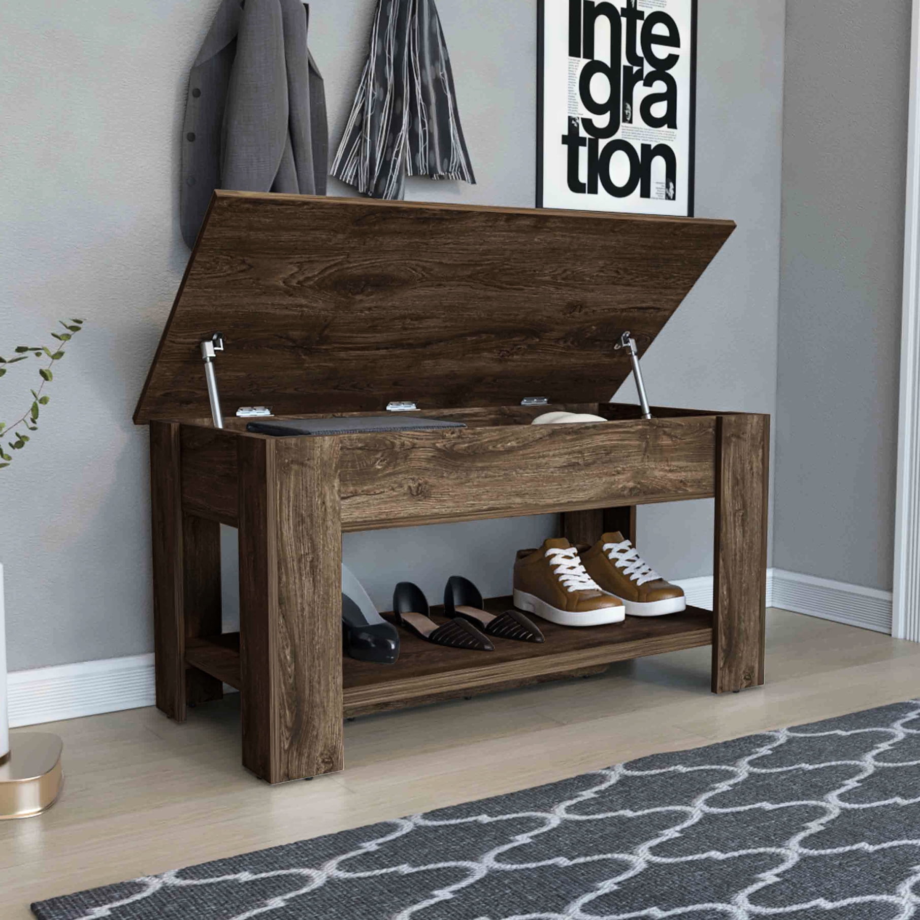 Four legs style - Liftable top for items - Doorway or living space ...