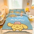 Four-piece Sanrio Kawaii Pom Pom Purin Quilt Cover Anime Bedroom ...