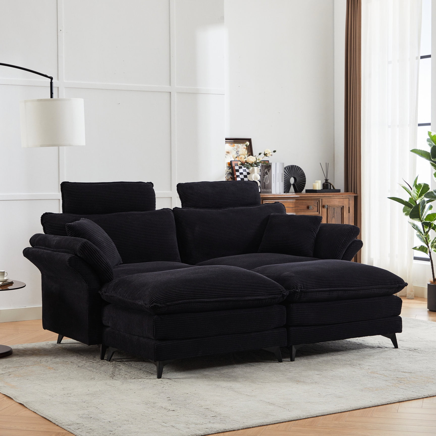Four - seater Sectional - Removable Headrest Support - Office Break ...