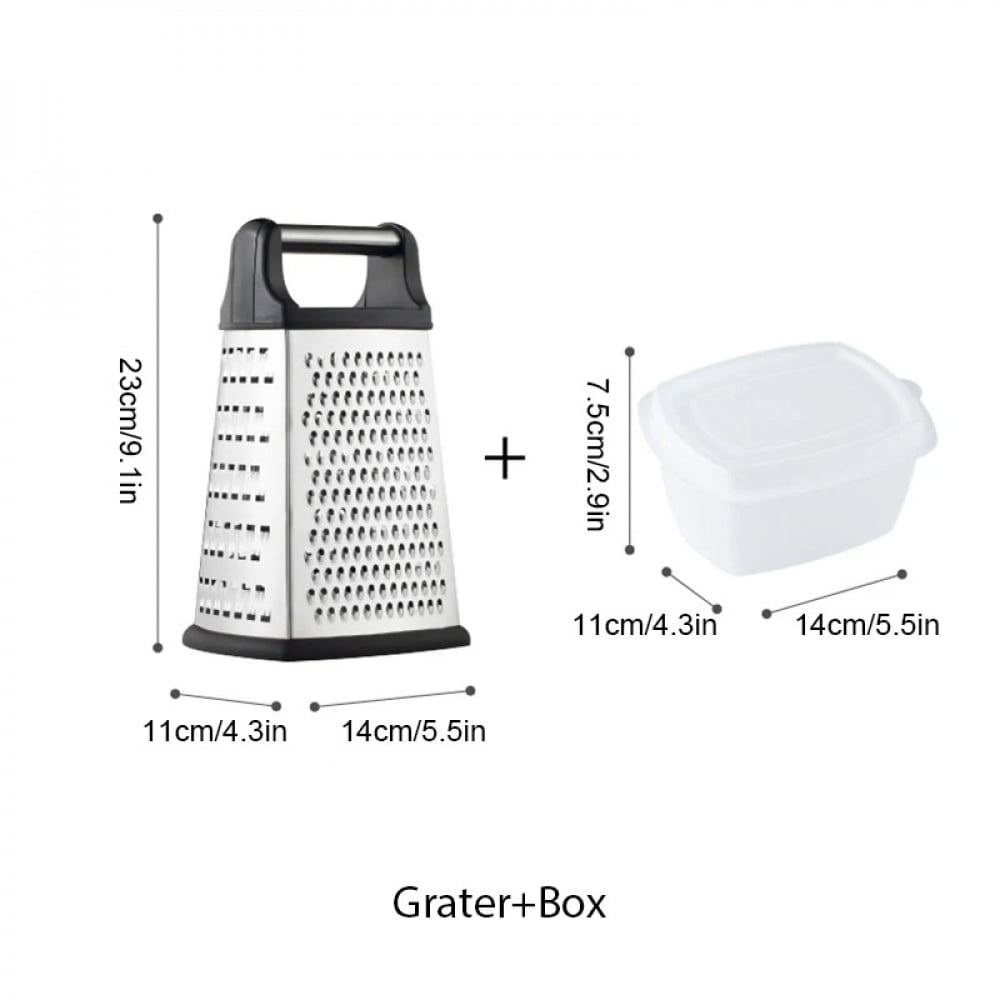 Four-side Box Grater Vegetable Slicer Tower-shaped Potato Cheese Grater ...