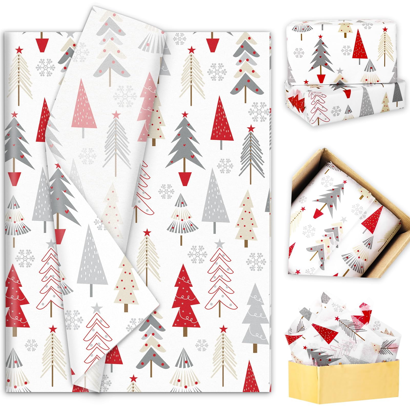 Fourluoo 12 Pack Facial DHF10 Tissues Cube Boxes Face Tissue Box 600 ...