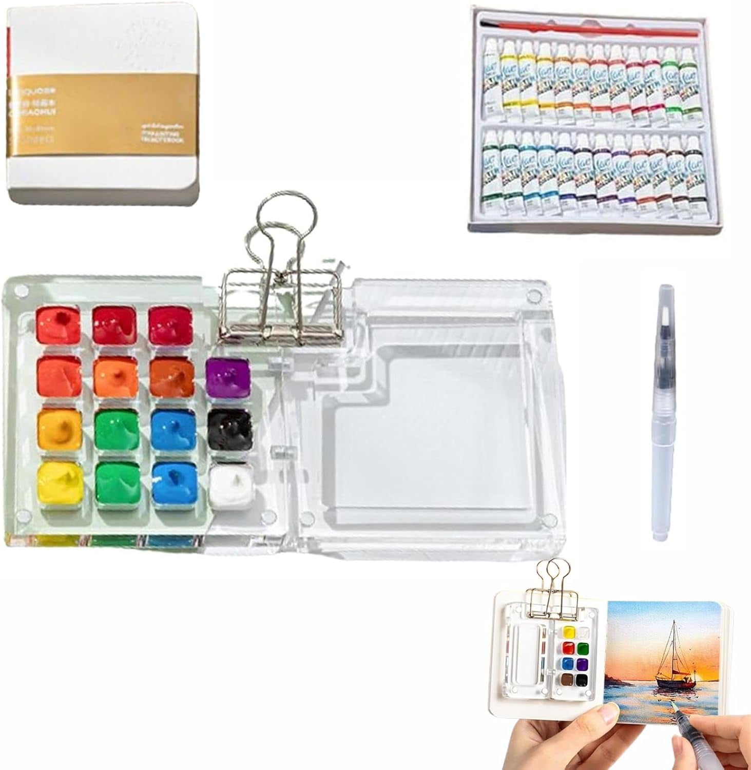 Fourseasons Pocket Artist Watercolor Travel Set, Fourseasons Pocket ...