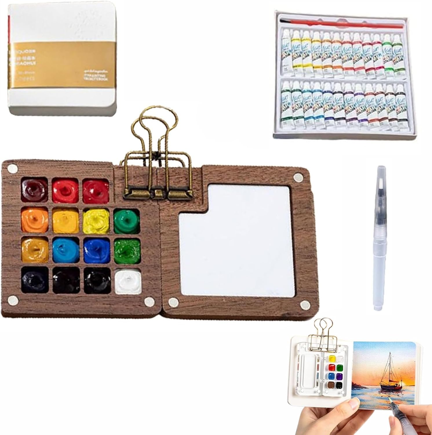 Fourseasons Pocket Artist Watercolor Travel Set, Fourseasons Pocket ...