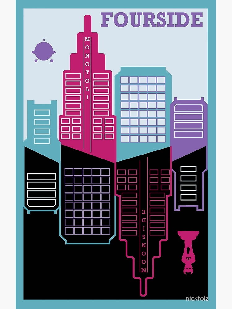 Fourside Poster, Earthbound Fashion Art Decor Frame - Walmart.com