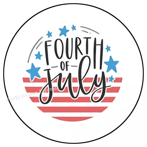 Fourth 4Th Of July Envelope Seals Labels Party Favors Stickers Phone ...