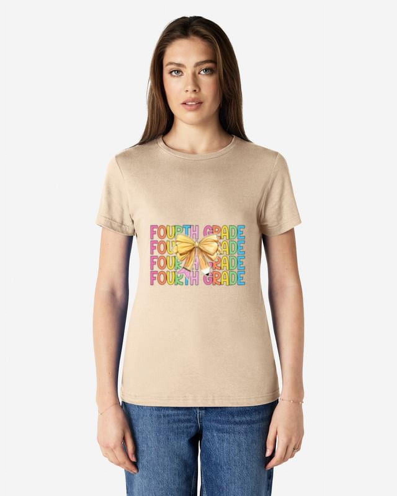 Fourth Grade Coquette Teacher T-Shirt, Stylish Design for the Classroom ...