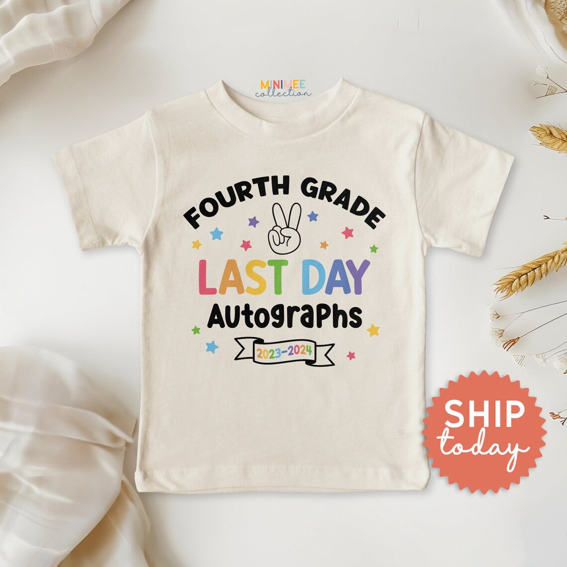 Fourth Grade Last Day Autograph Toddler Shirt, Kids Graduation Tshirt ...
