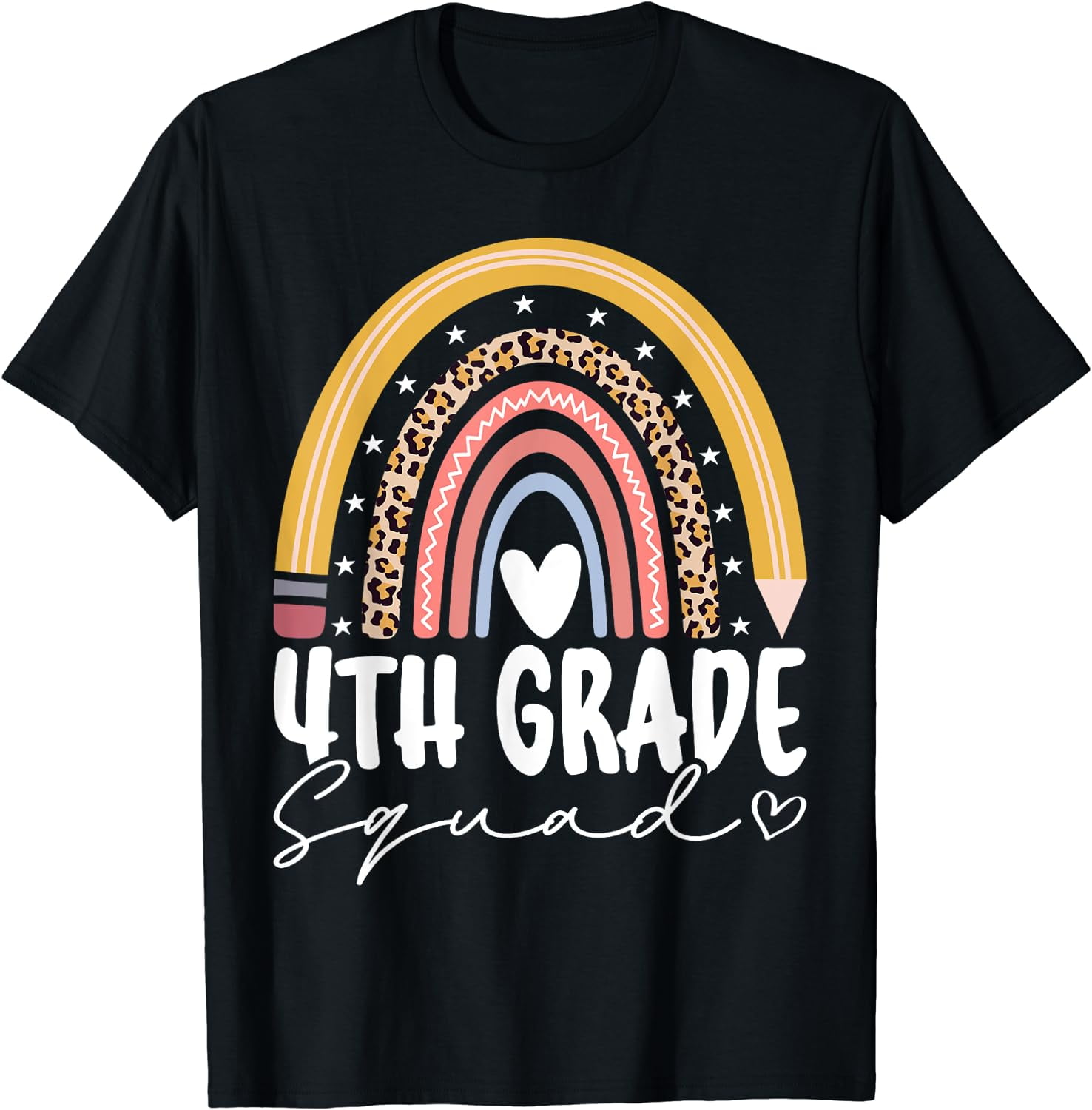 Fourth Grade Squad 4th Grade Team Retro First Day of School T-Shirt ...