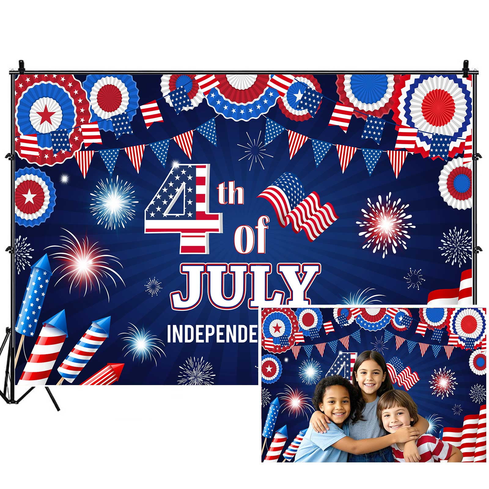 Fourth of July Backdrops for Photoshoot, Happy 4th 4 of July Picture ...