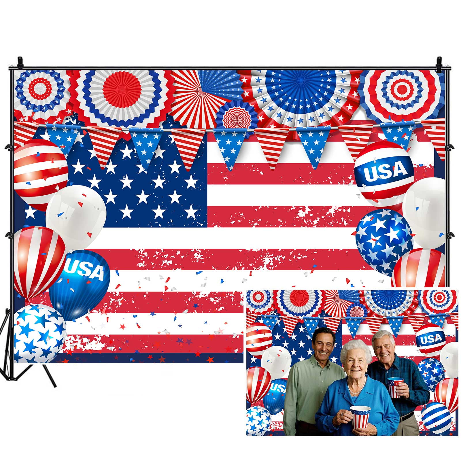 Fourth of July Backdrops for Photoshoot, Happy 4th 4 of July Picture ...