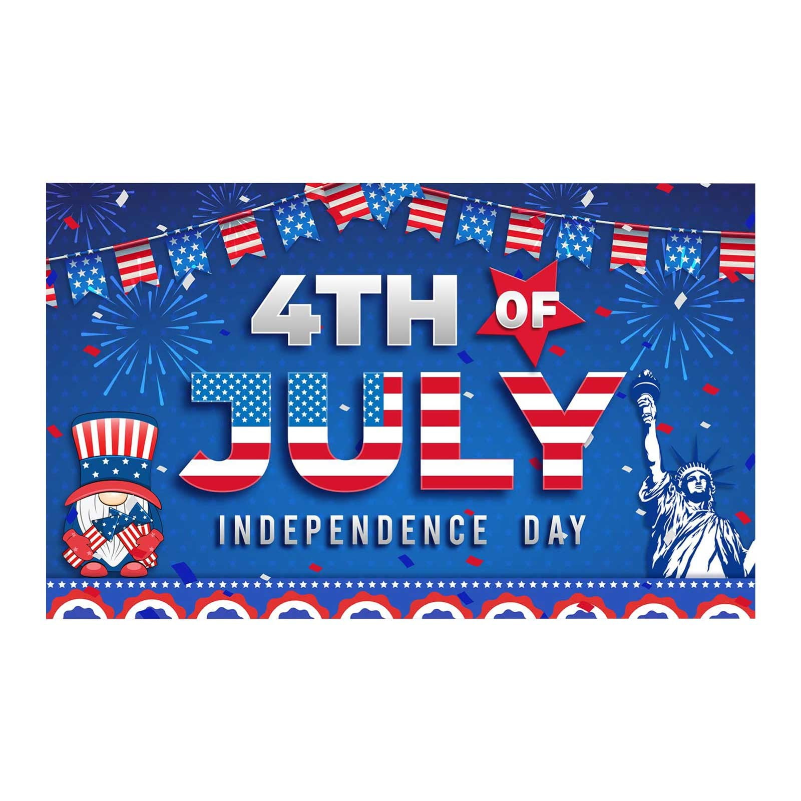 Fourth Of July Decorations,150*90 Cm Cross New American Independence ...