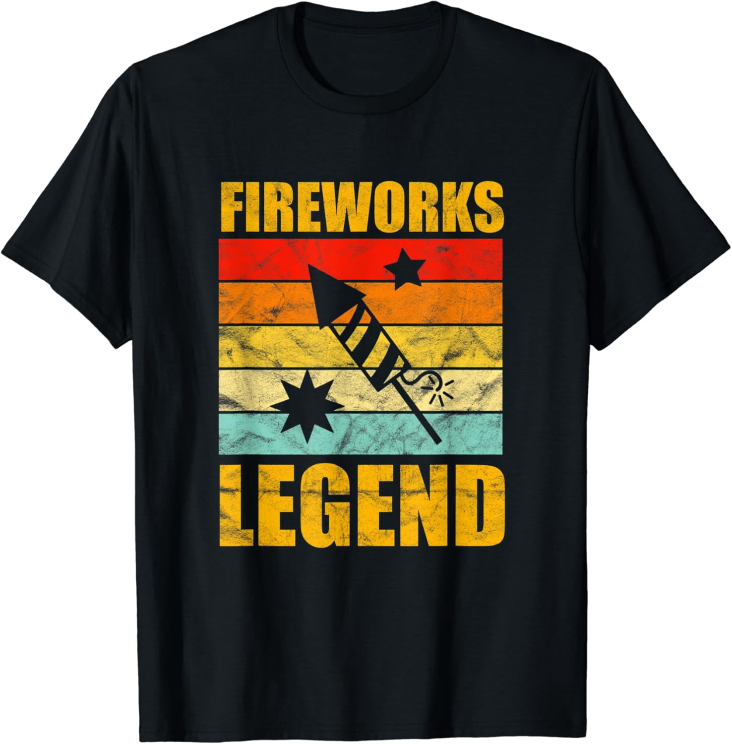Fourth Of July Fireworks Legend Funny Independence Day 1776 T-Shirt ...