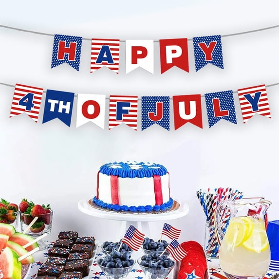 Fourth Of July Party Decorations Set - Flag Party Supplies Flag Flags ...