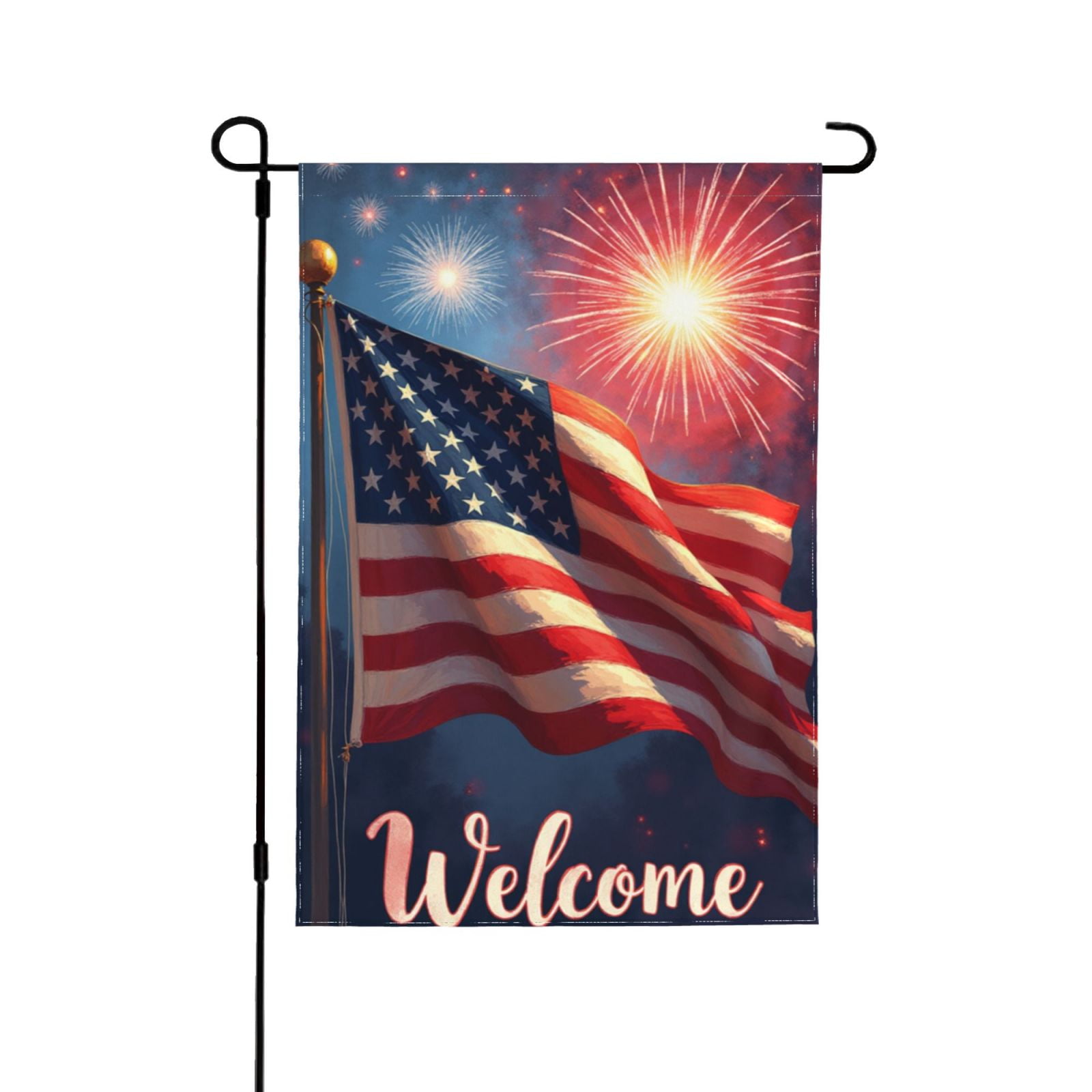 Fourth Of July Patriotic Freedom Garden Flag 12.5x18 Inch,Outdoor Yard ...