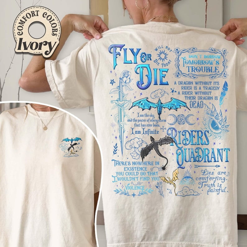 Fourth Wing Comfort Colors Shirt, Dragon Rider Shirt, Basgiath War ...