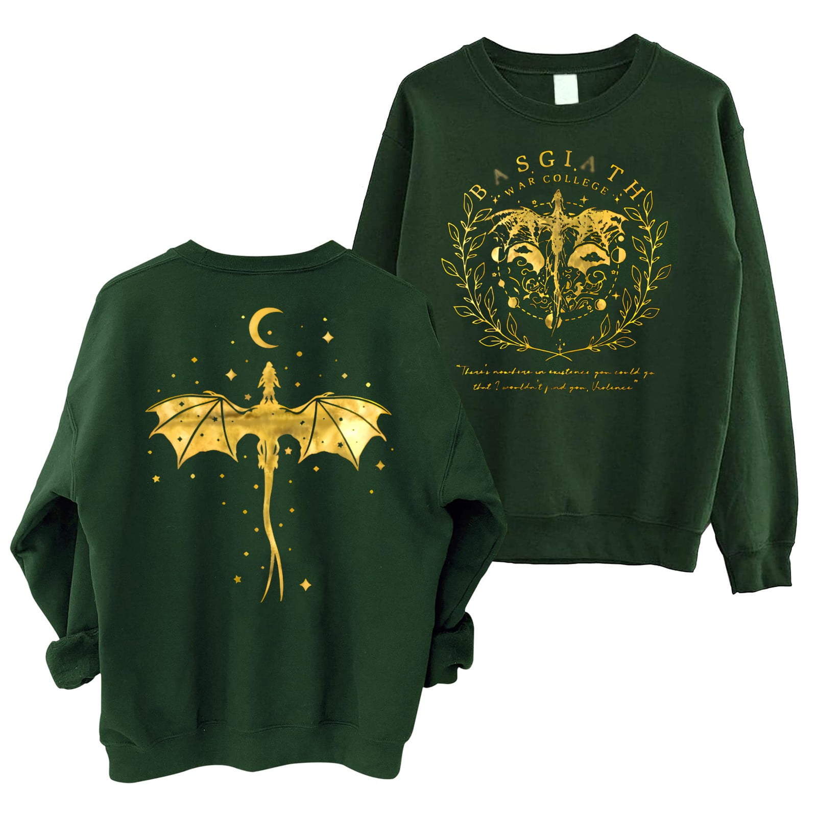 Fourth Wing Merch Basgiath War College Sweatshirt - Fourth Wing Book ...
