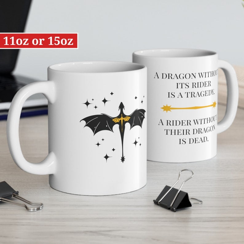 Fourth Wing Mug – Fantasy Book Lover’s Dragon Rider Mug - Walmart.com