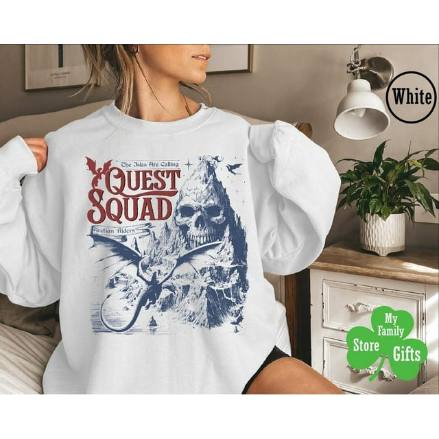 Fourth Wing Quest Squad Sweatshirt, Ridoc Sweater, Dragon Rider ...