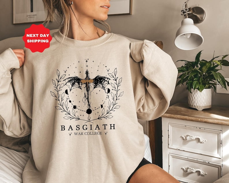 Fourth Wing Sweatshirt, Basgiath War College Comfort Colors Shirt ...