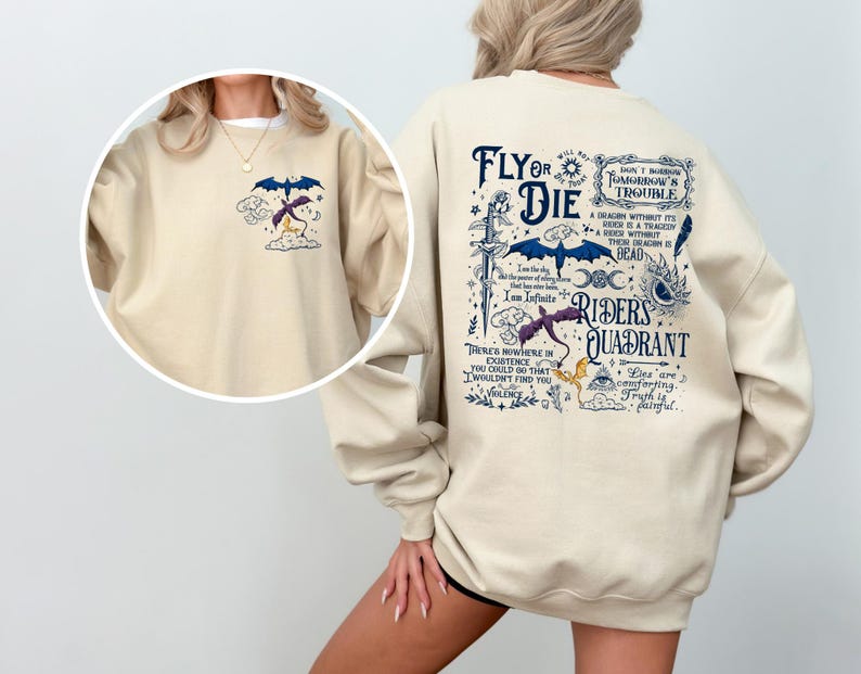 Fourth Wing Sweatshirt, Dragon Rider Shirt, Basgiath War College ...