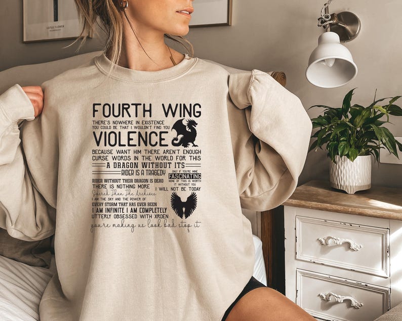 Fourth Wing Sweatshirt, I'm Infinite Sweater, Iron Flame Sweatshirt ...