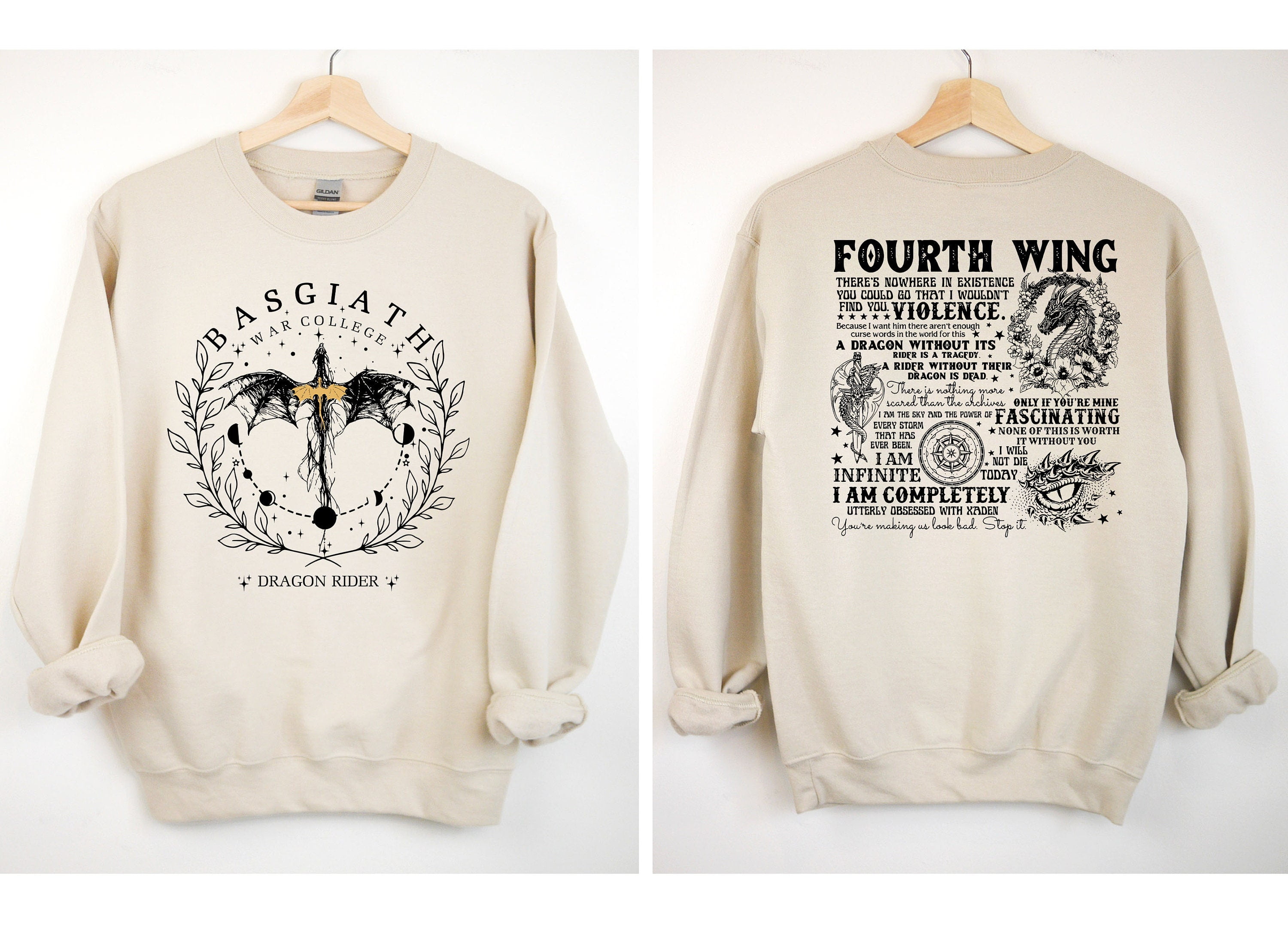 Fourth Wing T-Shirt, Dragon Rider T-Shirt, Basgiath War College Shirt ...