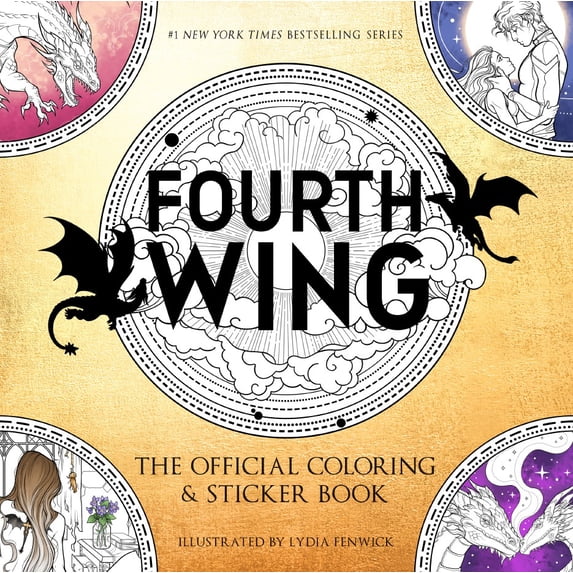 Fourth Wing: The Official Coloring and Sticker Book, 80 pages ...