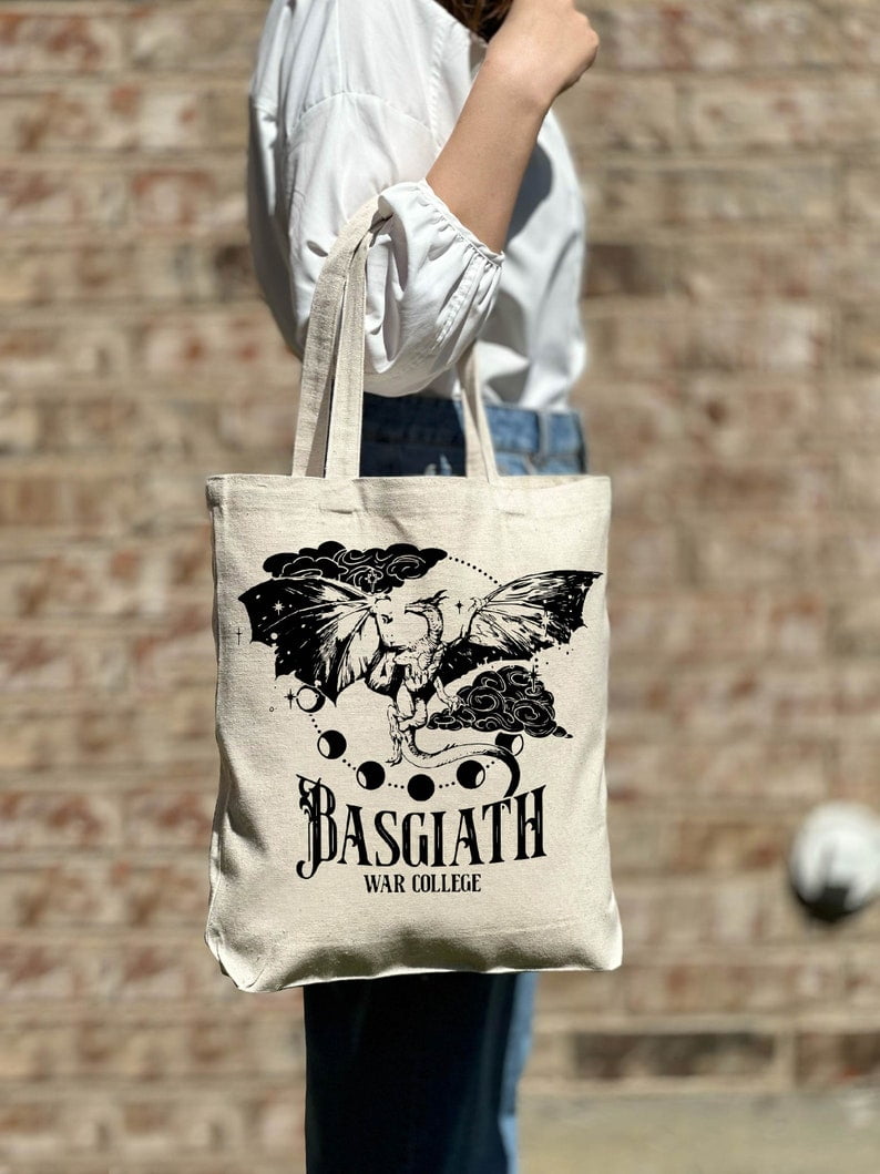 Fourth Wing Tote Bag, Basgiath War College, Gifts For Readers, Booktok ...