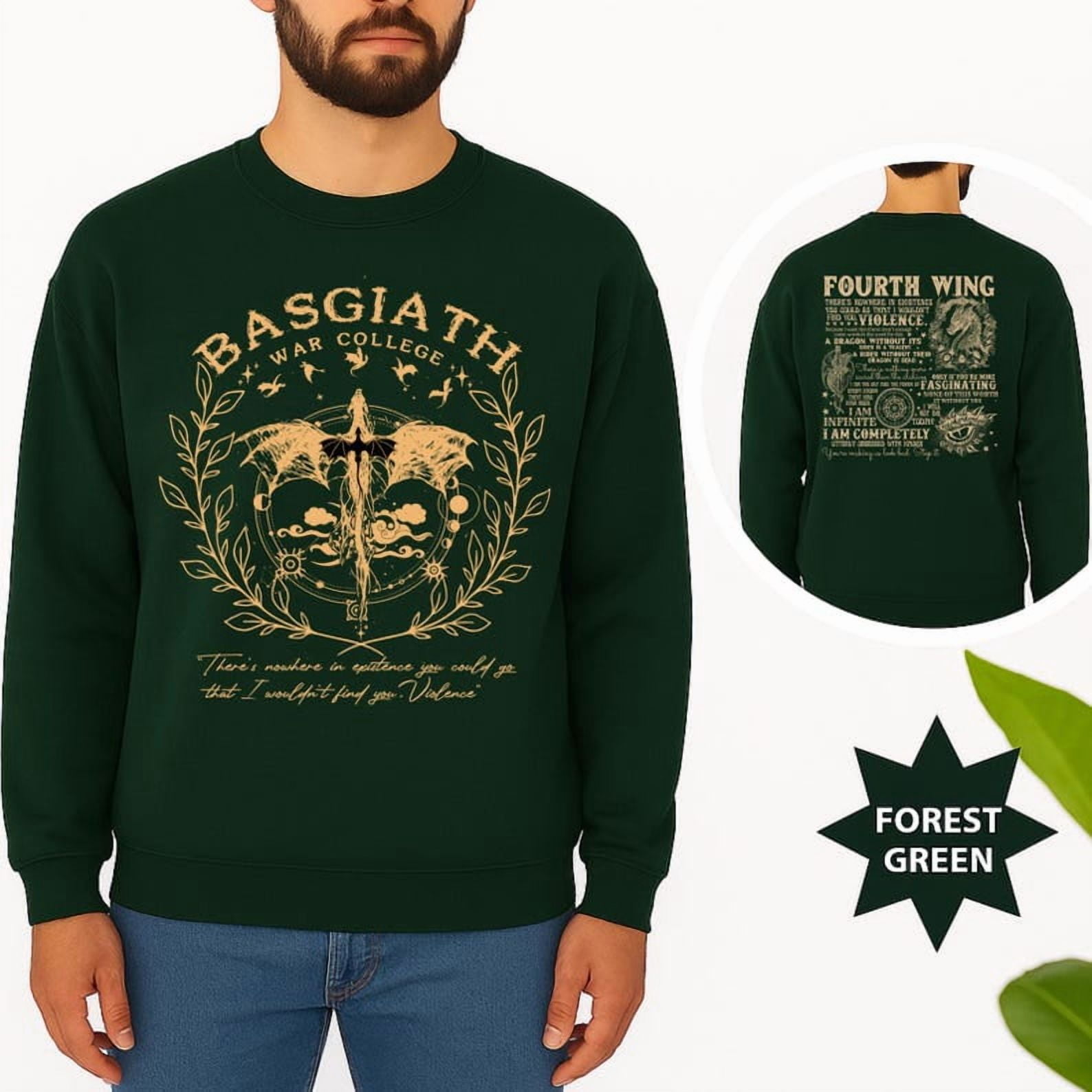 Fourth Wing sweatshirt, Dragon Rider sweatshirt, Basgiath War College ...