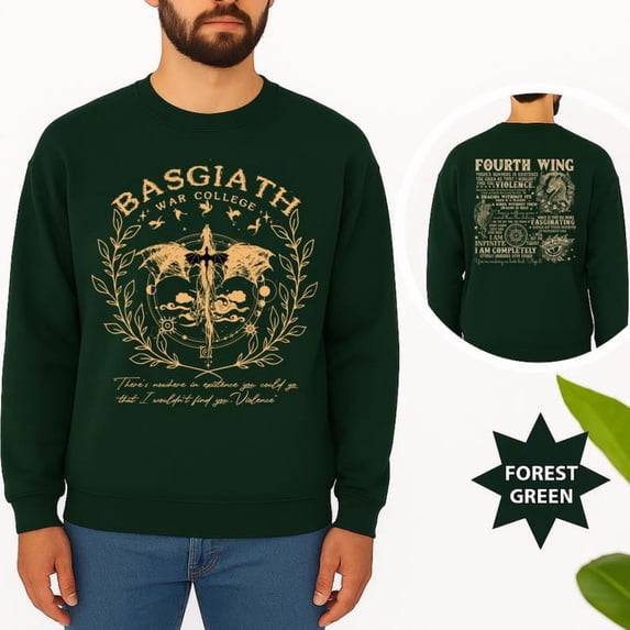 Fourth Wing sweatshirt, Dragon Rider sweatshirt, Basgiath War College ...