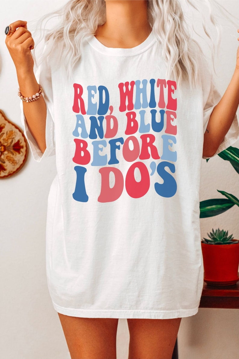 Fourth of July Bachelorette Shirts, Funny Bachelorette Party Tee, Retro 4th of July Bride Shirt ...