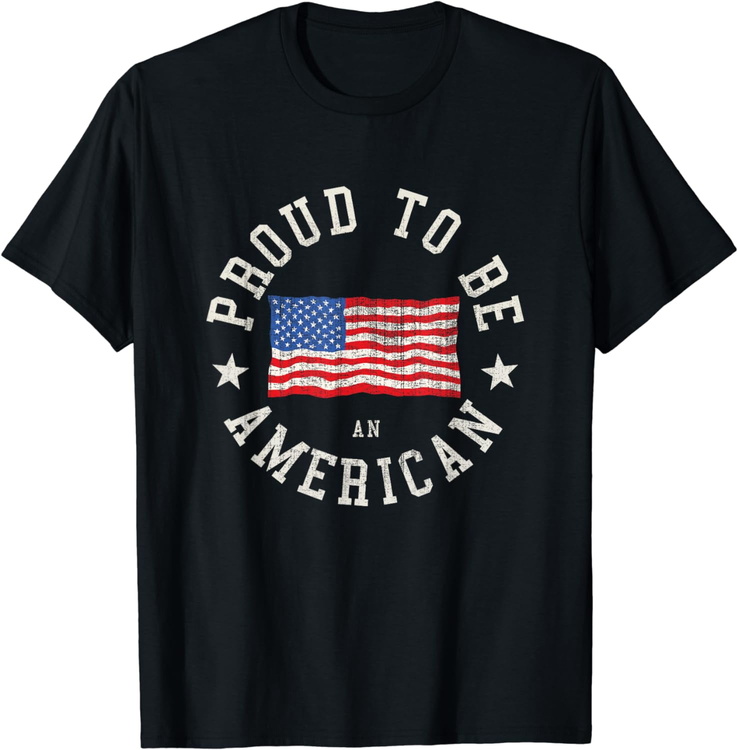 Fourth of July Cult Proud To Be An American Flag T-shirt - Walmart.com