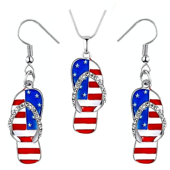 Fourth of July Earrings for Women - Patriotic Earrings - Flip Flop ...